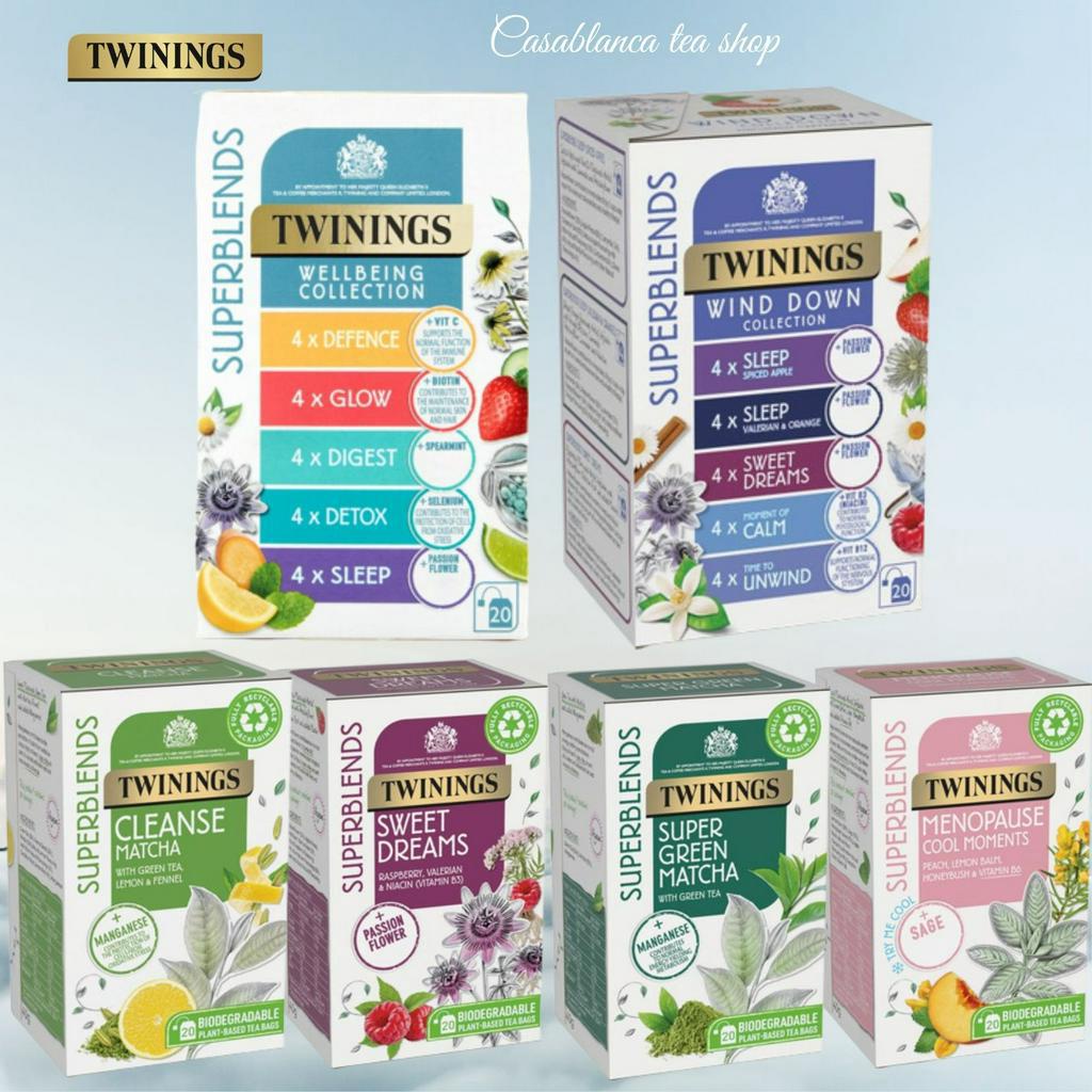 Twinings tea with all kinds of herbal tea for relaxation and care, box ...