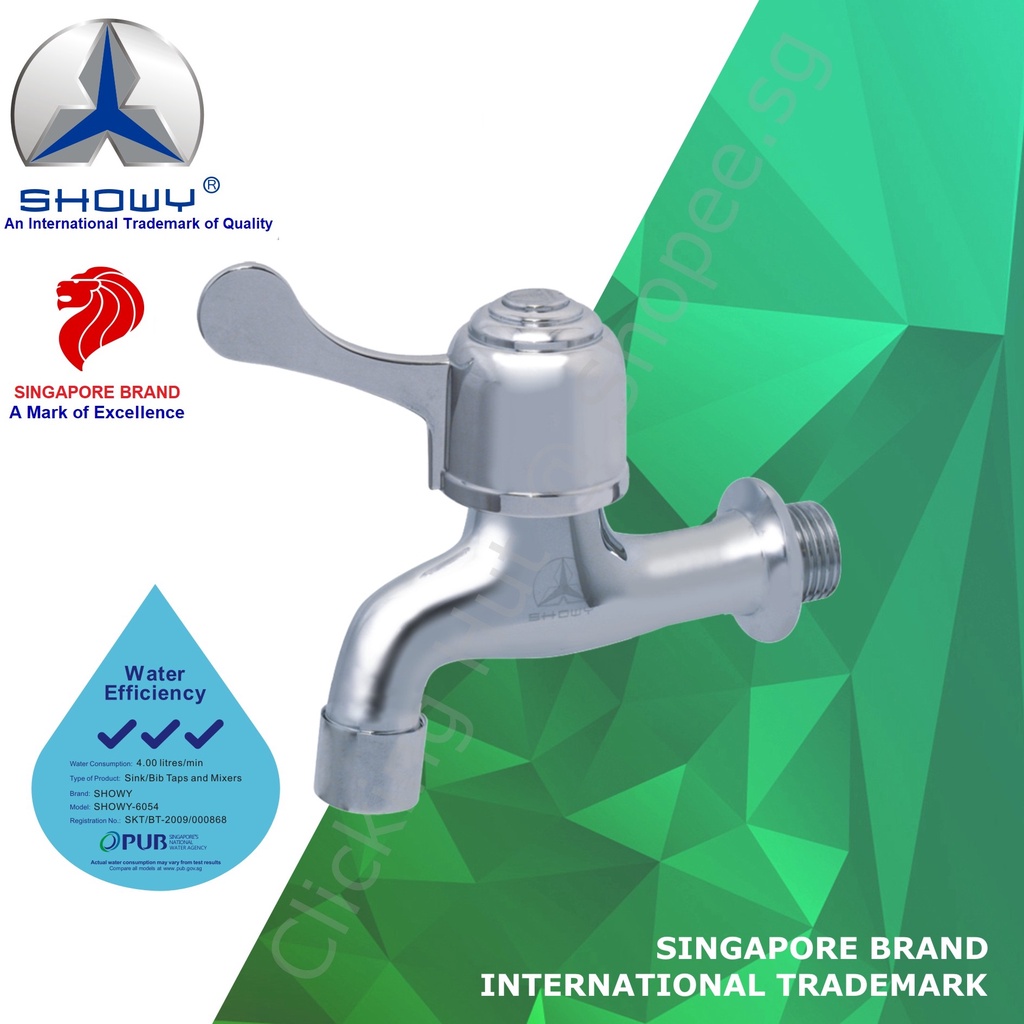 [SG LOCAL SELLER] SHOWY Single Lever Series Bib Tap with Aerator (A ...