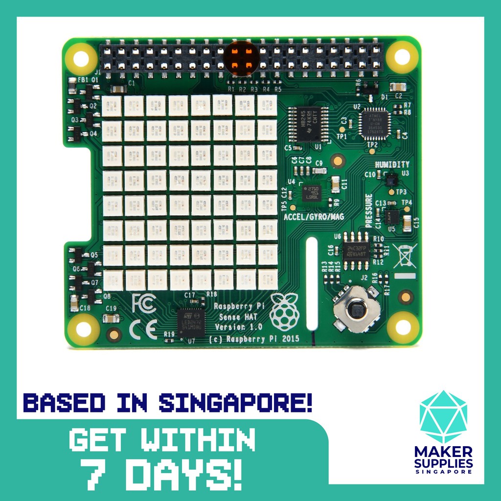 Raspberry Pi Sense HAT Official RPi Board with Direction Orientation ...