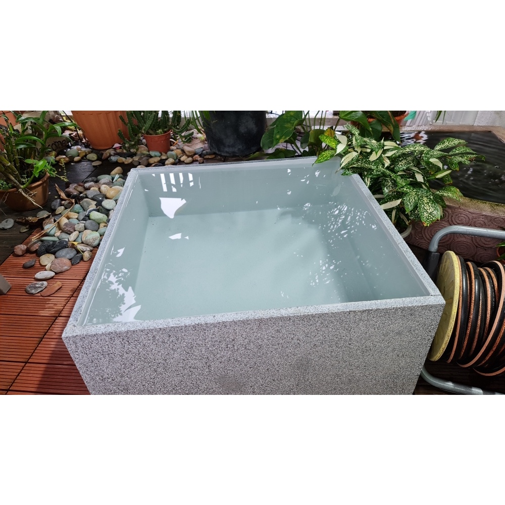 Water Feature Granite Pond Tank 600x600x320mm Pond | Shopee Singapore