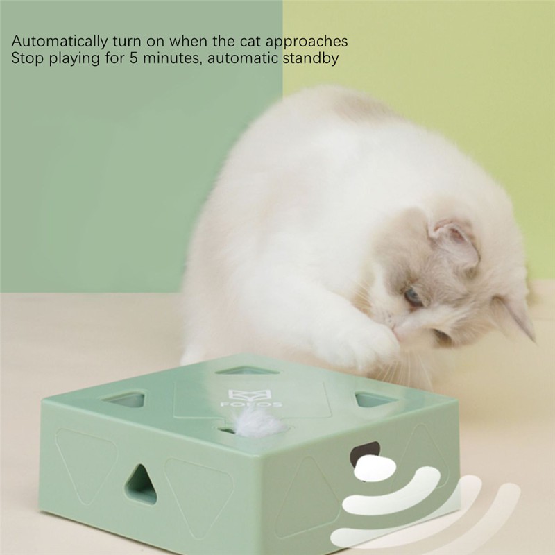 Electric Cat Toy Cat Magic Box Interactive Smart Teasing Cat Stick Toy ...