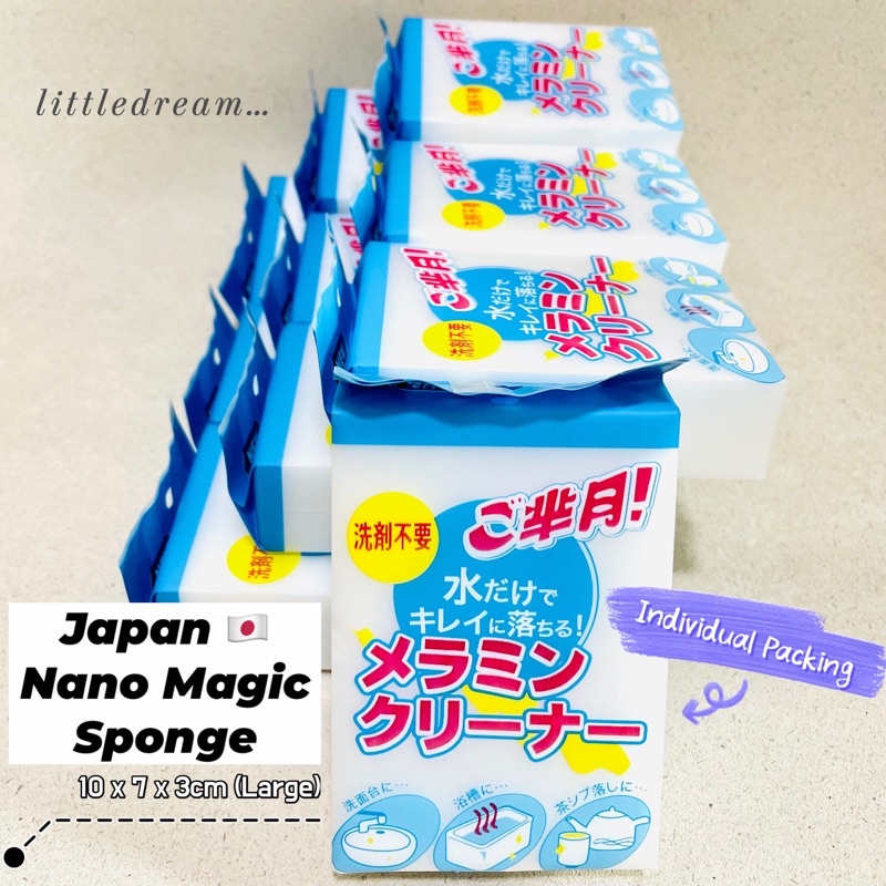 🇸🇬[SG Stock] Japan Magic Nano Sponge Wipe Kitchen Bathroom Cleaning ...