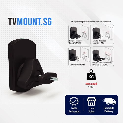 TITAN Bracket SGB29 Universal Pivot Bookshelf Speaker Wall Mount ...