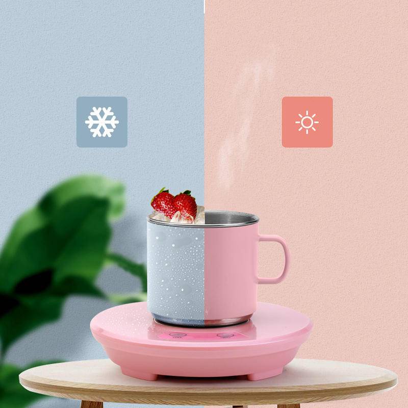 2-In-1 Smart Cooling & Heating Coaster Electric Coffee Milk Warmer ...