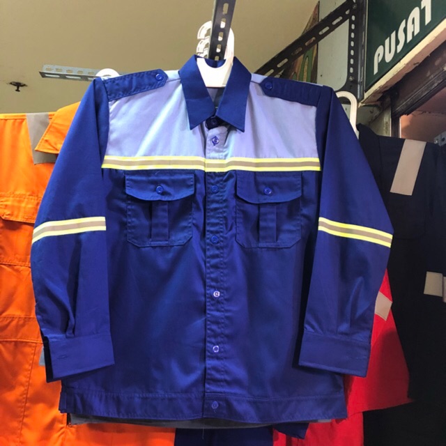 Light Blue safety Uniform Combination Dark Blue - Project Uniform - Sea ...