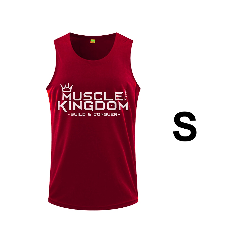 SINGLET MUSCLE KINGDOM ( Latest Design ) | Shopee Singapore