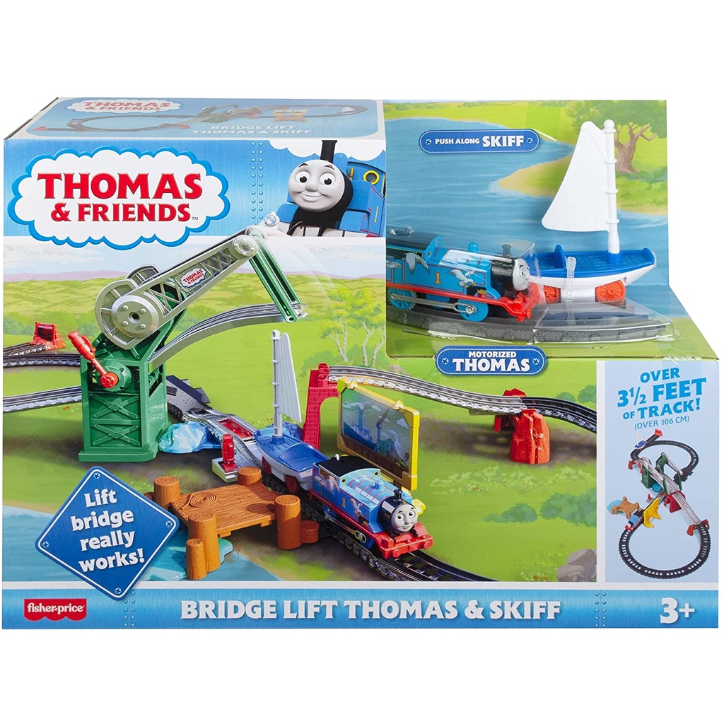Thomas & Friends TrackMaster, Bridge Lift Thomas & Skiff Train Set with ...