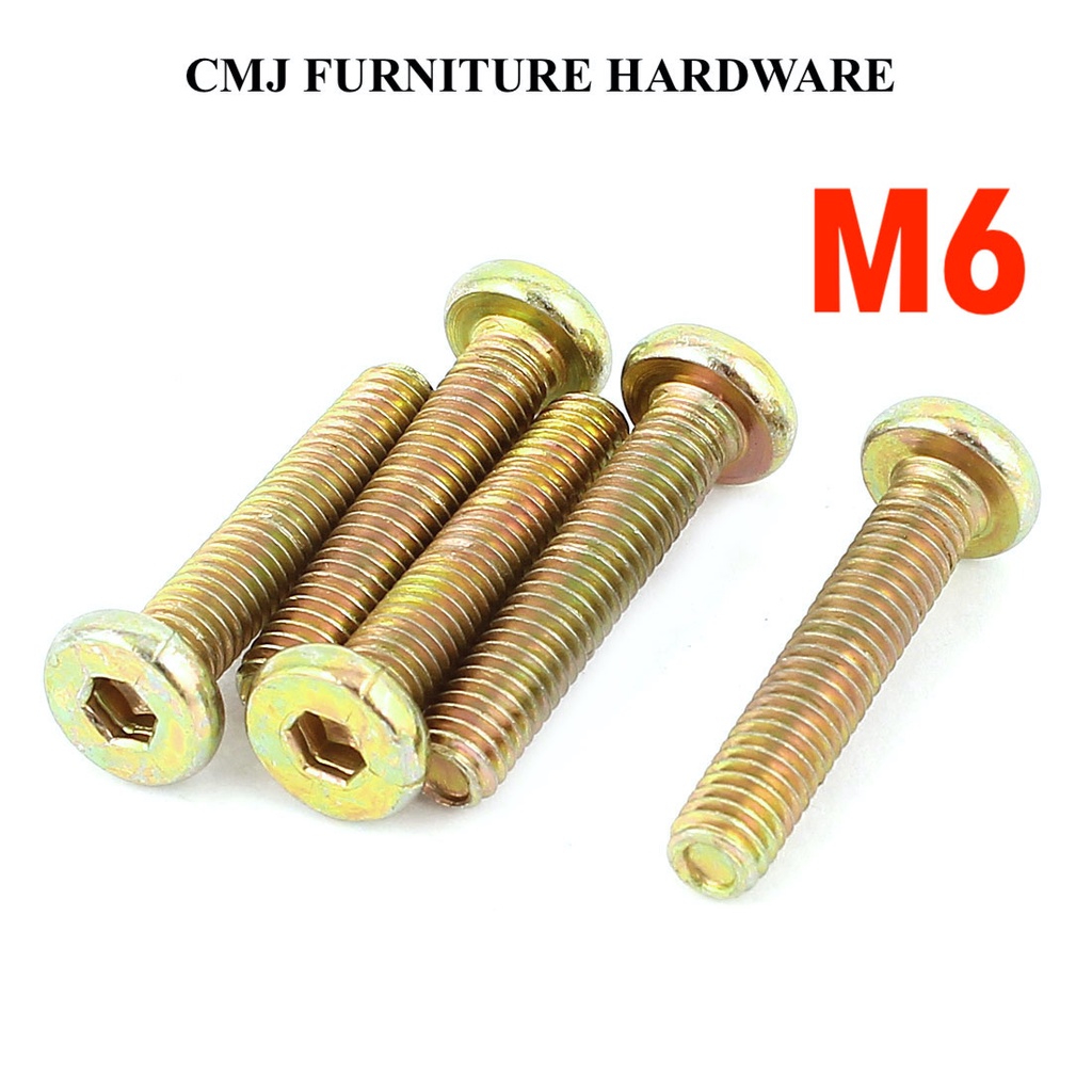 JCBC JCBB Furniture Fastener M6 Allen Key Head Screw Bolt & Nut for ...