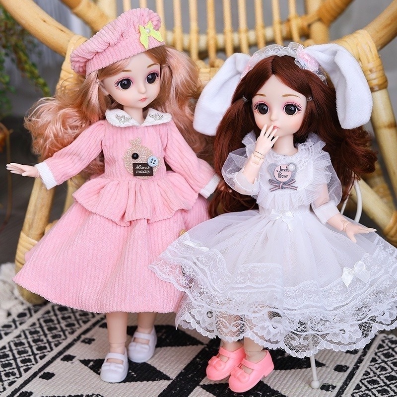 New 30cm Doll Set Little Girl Dolls Toy Dress Up Game Children’s Gift ...