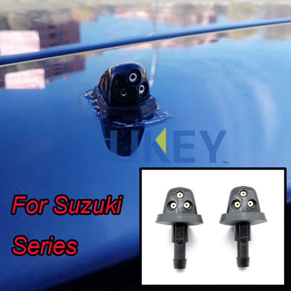 2Pcs Car Front Windshield Wiper Nozzle Jet Sprayer Kits Sprinkler Water ...