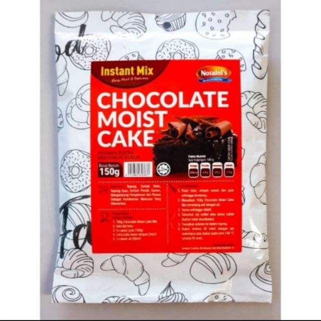 Noraini's Instant Mix Chocolate Moist Cake (150g) | Shopee Singapore