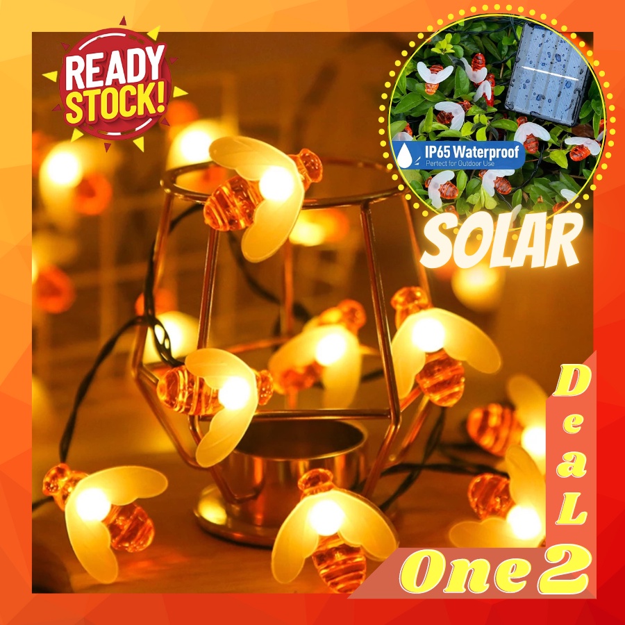 ONE2DEAL Little Bees Solar Decorative Party Fairy String Light KLO ...