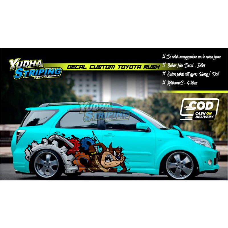 Toyota RUSH VARIATION STICKER / TOYOTA RUSH, VIOS, YARIS, CAYLA, AYLA ...