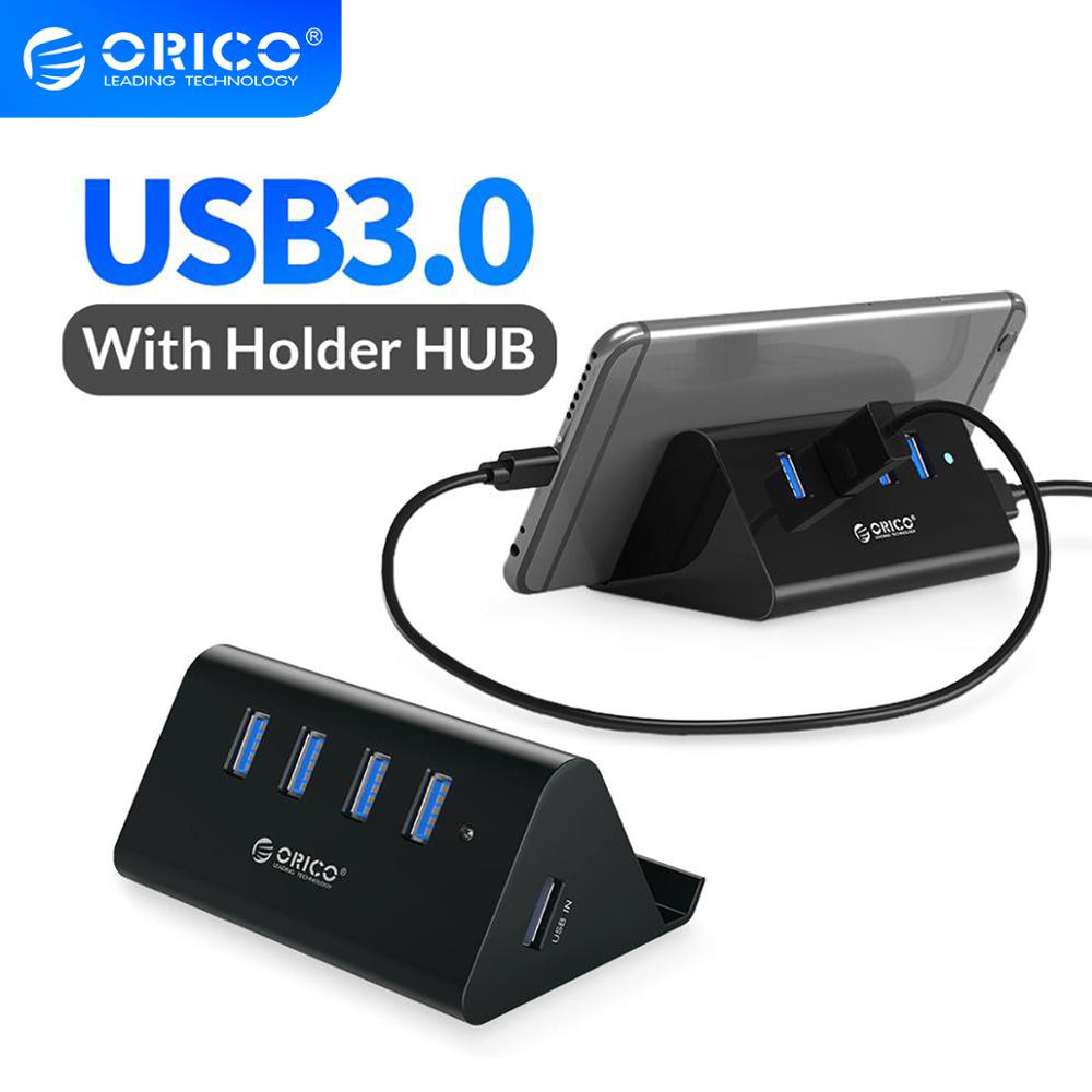 ORICO usb Hub 5Gbps High Speed Mini 4 ports USB3.0 HUB Splitter for Desktop Laptop with Stand ...
