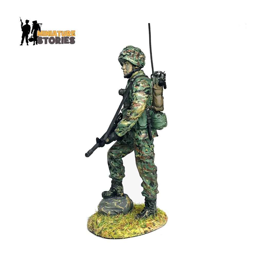 Singapore Army Soldier 2nd Gen Signaller Hand-Painted Metal Figurine ...