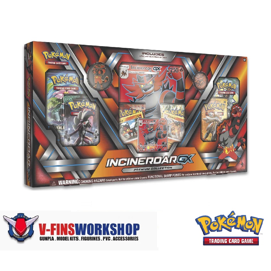 Pokemon TCG (English) - "Incineroar GX" Premium Collection Box | Shopee ...