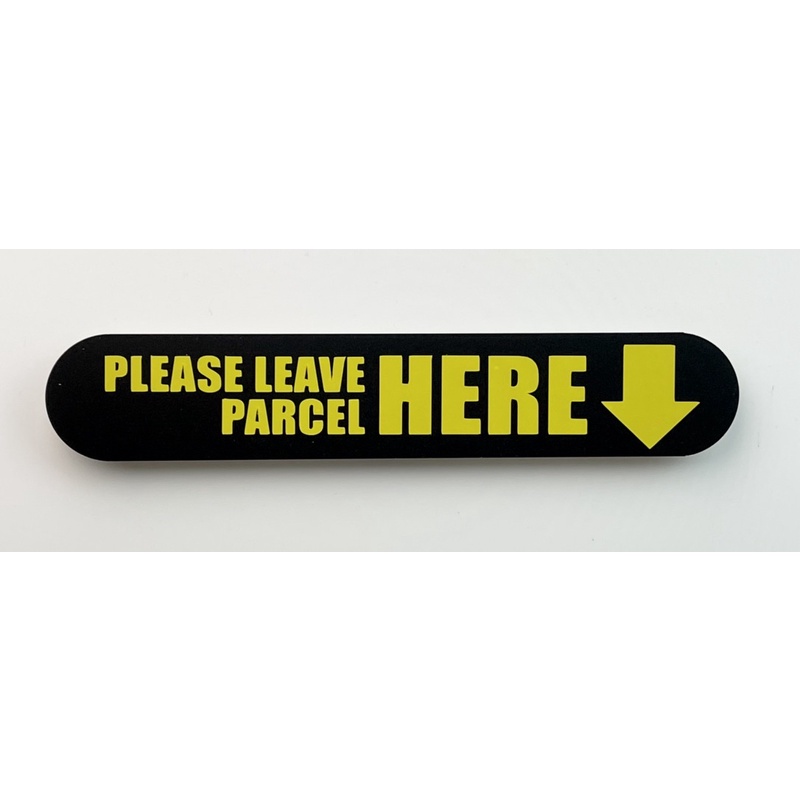 Please Leave Parcel Here with Arrow Acrylic Sign | Shopee Singapore