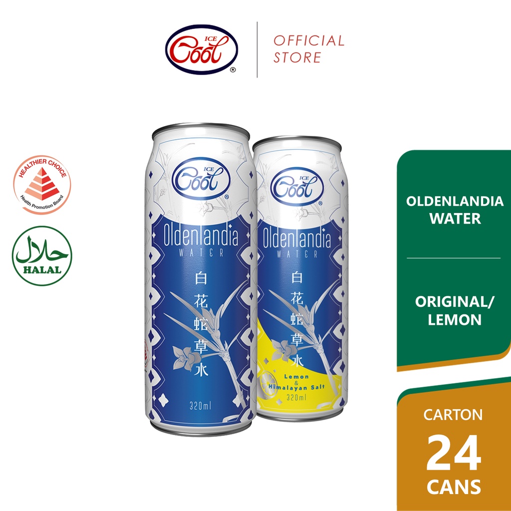 Ice Cool Oldenlandia Water 320ml x 24 Cans [CTN] | Shopee Singapore