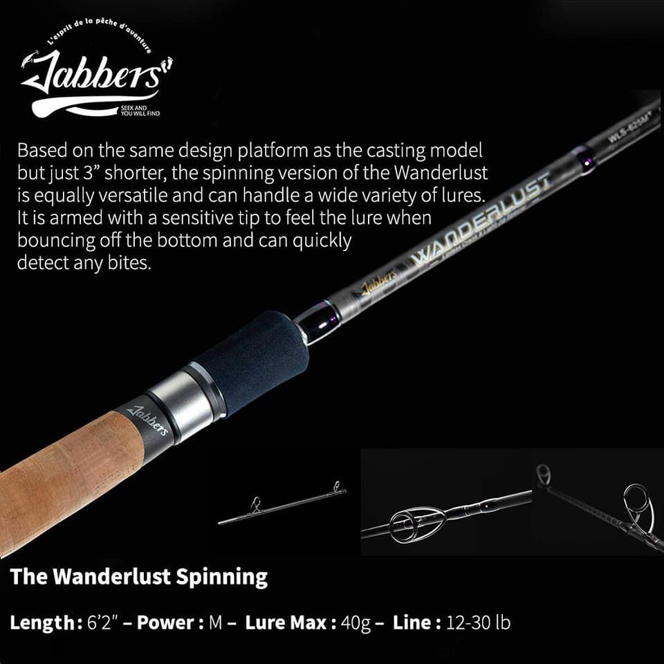 Jabbers Wanderlust Travel Spinning/Jigging Rod WLS625M+ | Shopee Singapore