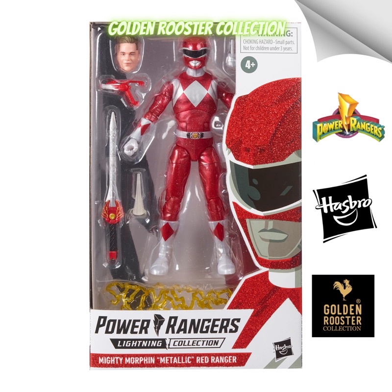Power Rangers Lightning Collection Mighty Morphin Metallic Red Ranger ...