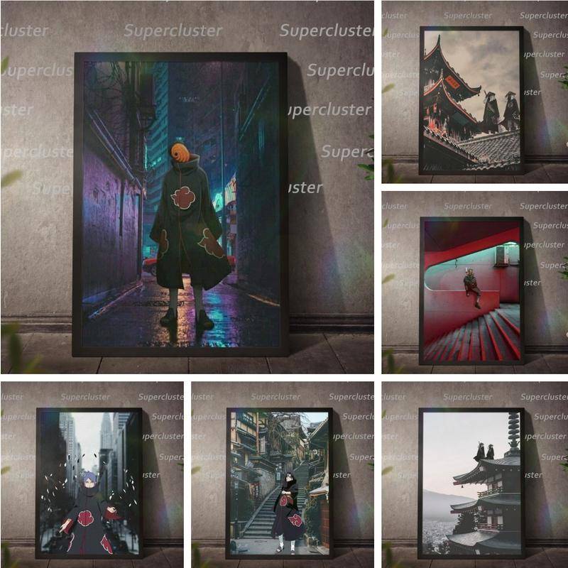 Naruto Canvas Painting Akatsuki in the present realistic style Itachi ...