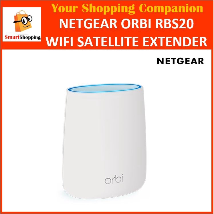 Netgear Add-on Orbi Satellite RBS20 Ultra-Performance Whole Home Mesh ...