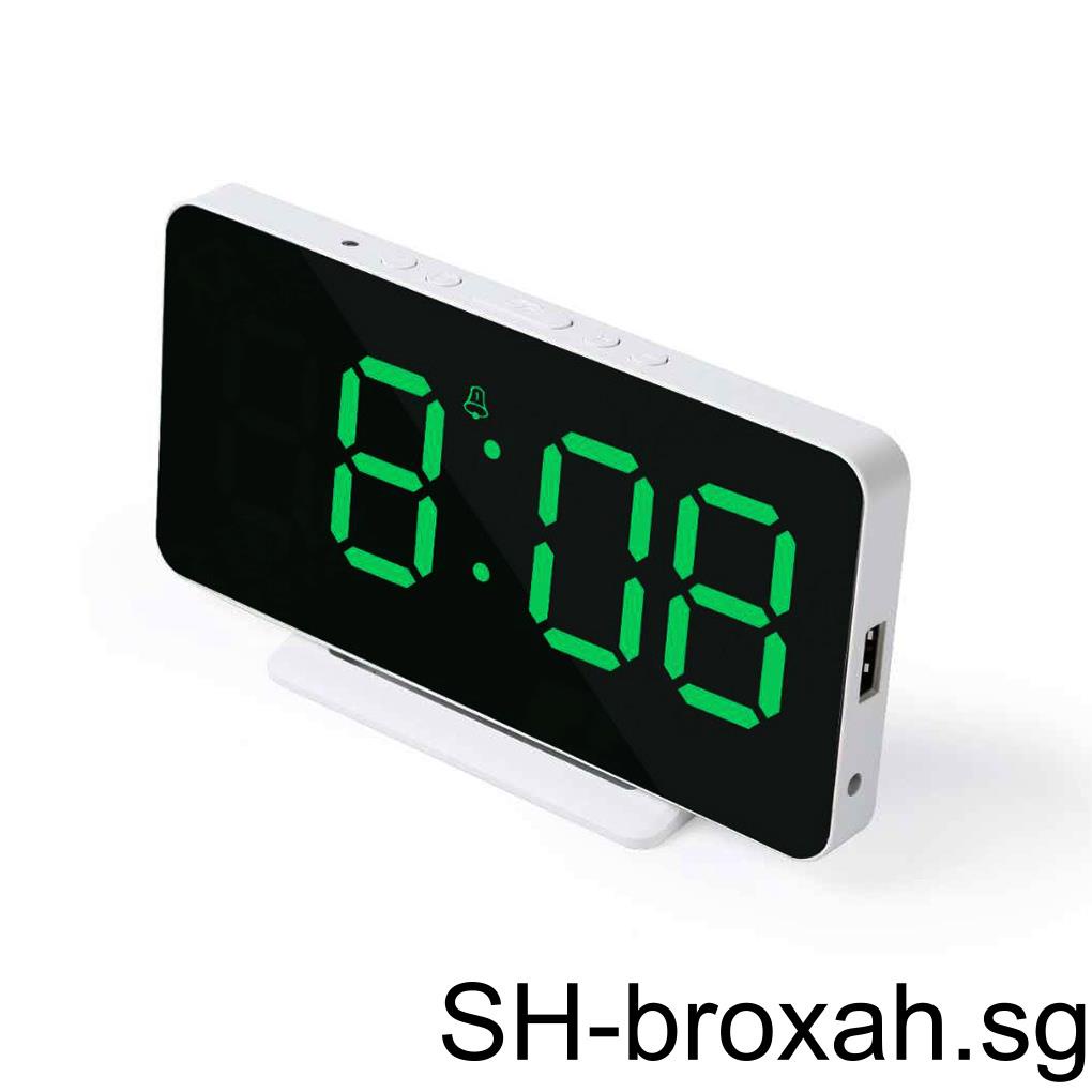 LED Digital Alarm Home Electronic Large Screen Snooze Tabletop Clock ...