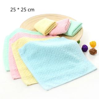 25 * 25cm Solid Color Hand Face Bath Towel Soft Cotton Small Square ...