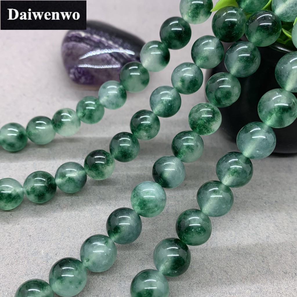 Ice Green Chalcedony Beads 4-14mm Round Natural Loose Stone Bead Diy ...