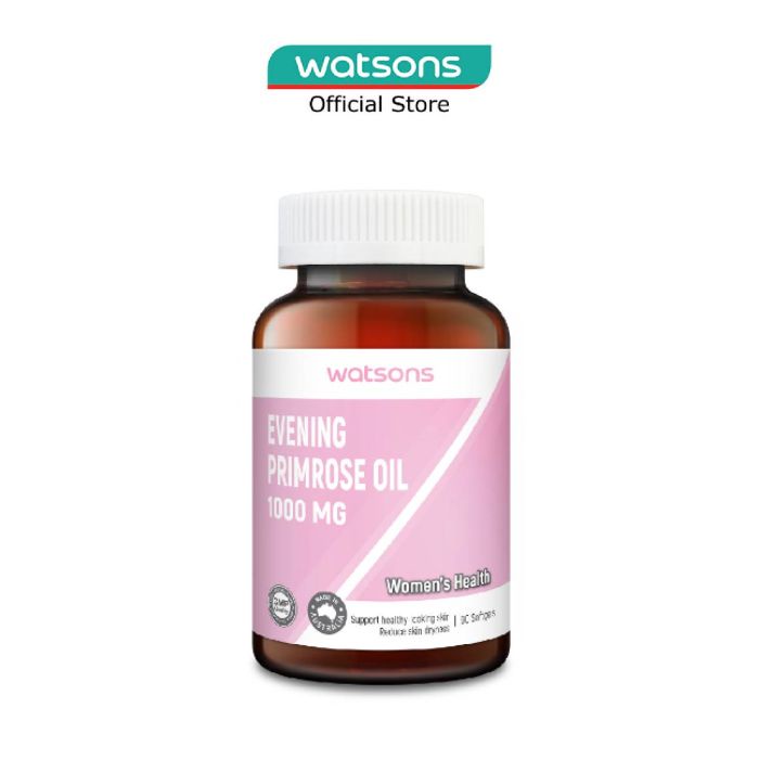 WATSONS Evening Primrose Oil Softgel 1000Mg (Support Healthy Looking ...