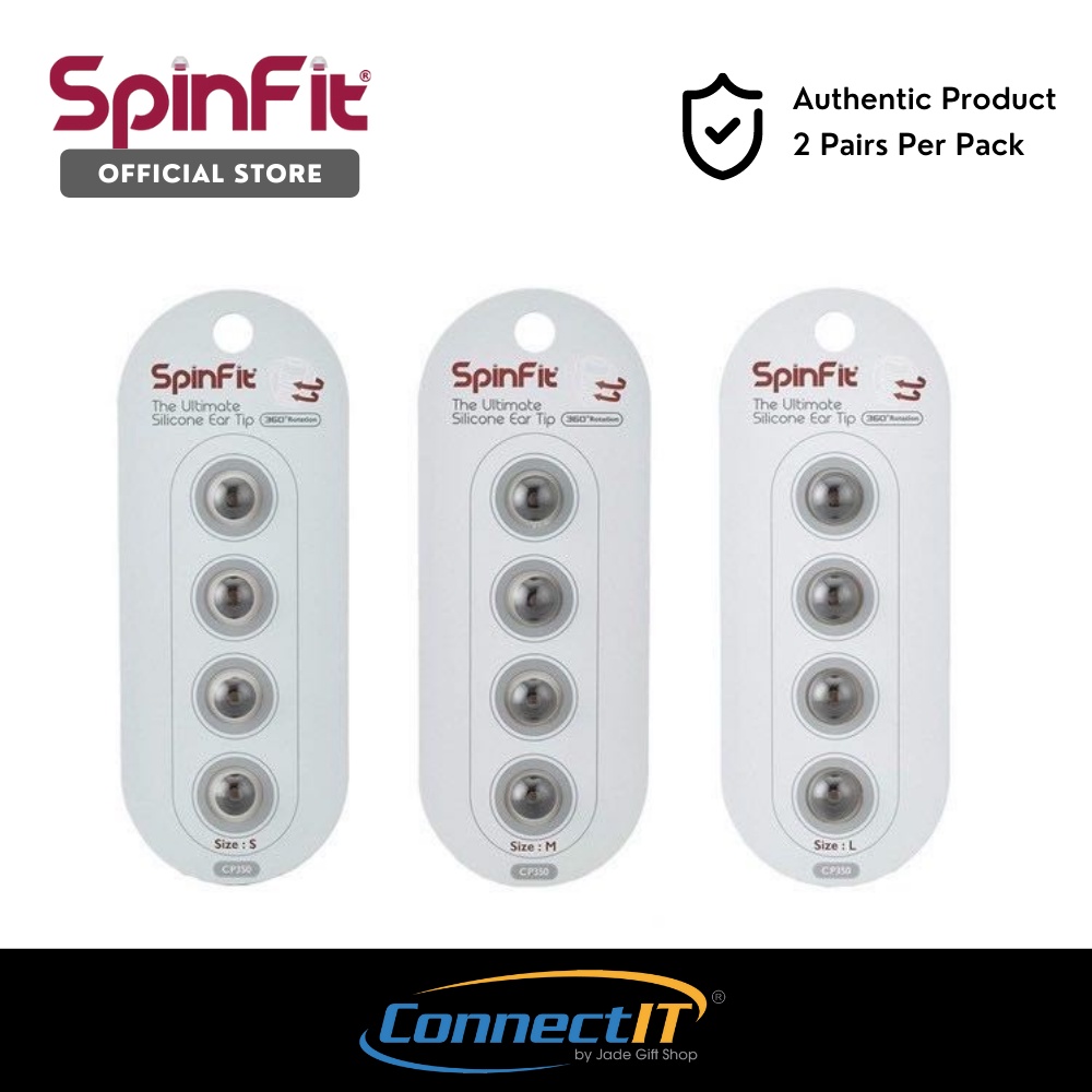 SpinFit CP350 Silicone Eartips for Replacement (2 Pairs, 5 mm Nozzle ...