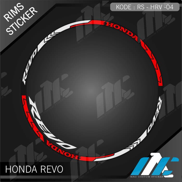 Hrv 04 - LIST Of HONDA REVO Rims - STICKER LIS STICKER HONDA REVO ...