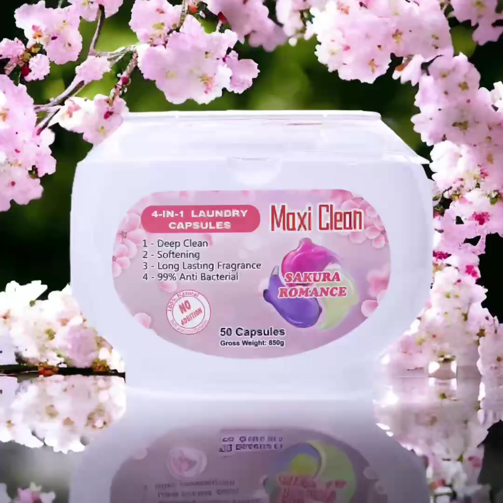 [Maxi Clean] 60/100 pods - Laundry Detergent Capsule / 4 Types ...