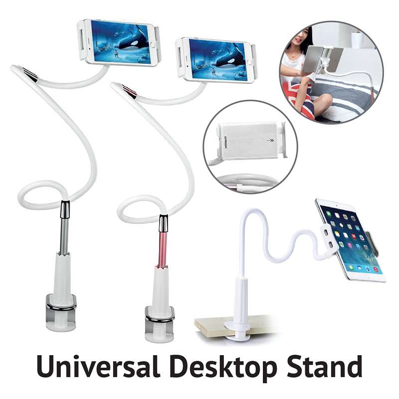 Mobile Tablet Holder With Flexible Clamp Clip Bracket + 3 Extension ...