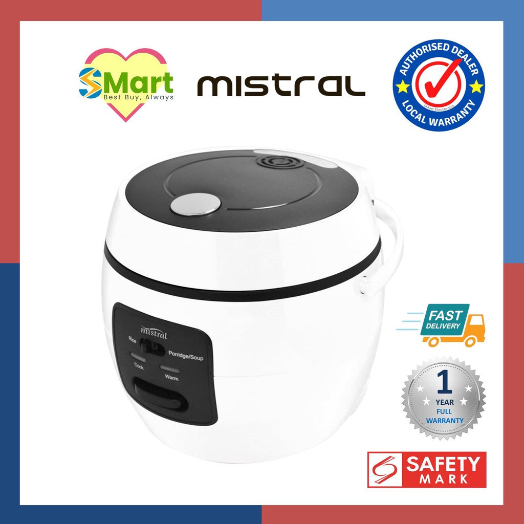 Mistral 0.8L Rice Cooker [MRC908] | Shopee Singapore