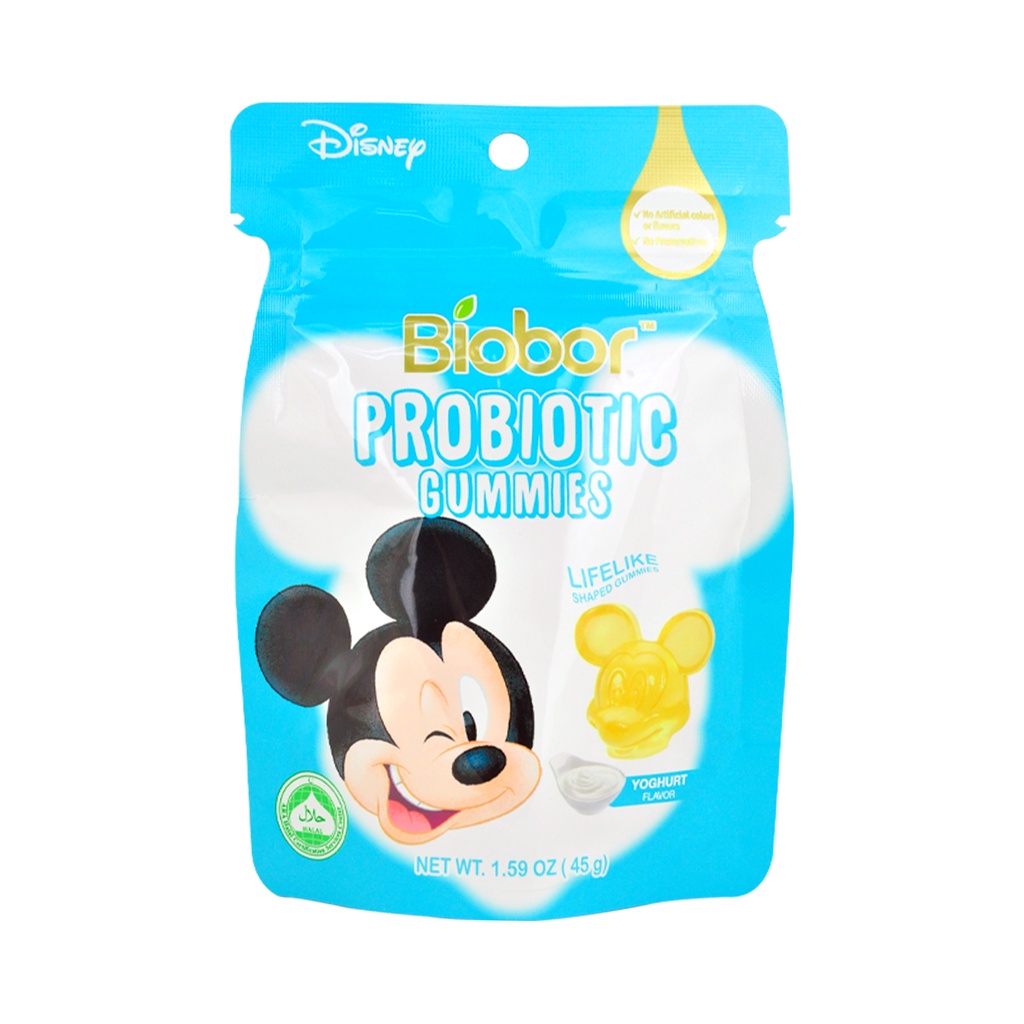 4D Gummy Biobor Probiotic Gummy Mickey Yoghurt 45g | Shopee Singapore