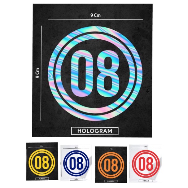 Fazzio Round Number STICKER VESPA Round STICKER CUSTOM Round STICKER ...