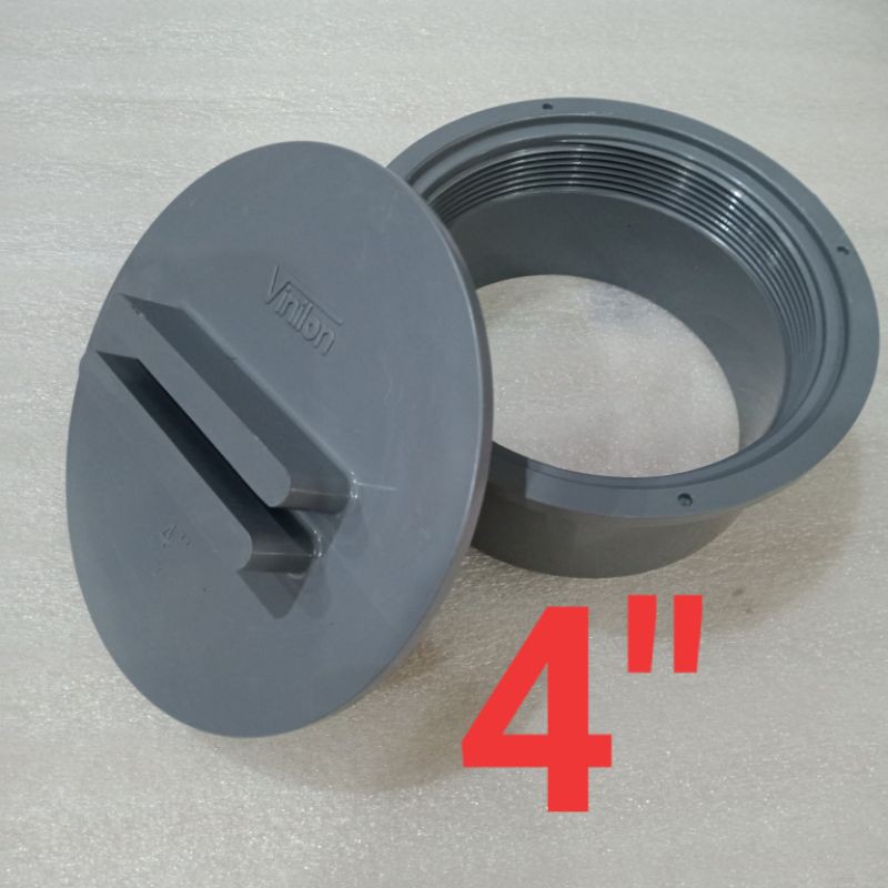 Clean Out 4" Inch VINILON Dop Pipe Cover SepticTank Control Hole Dop ...