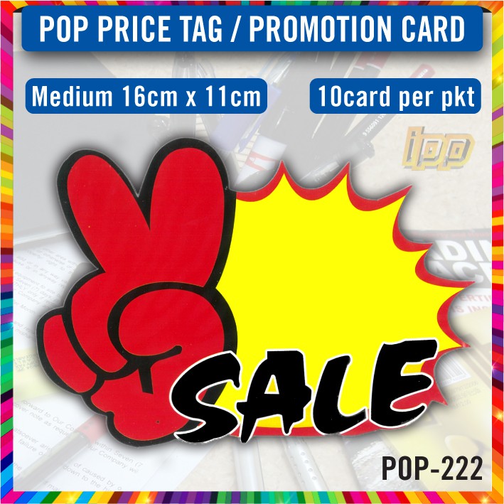POP Price Tag Cards / Thumbs Up Pop Price Tags / Jualan Tag Label - POP ...