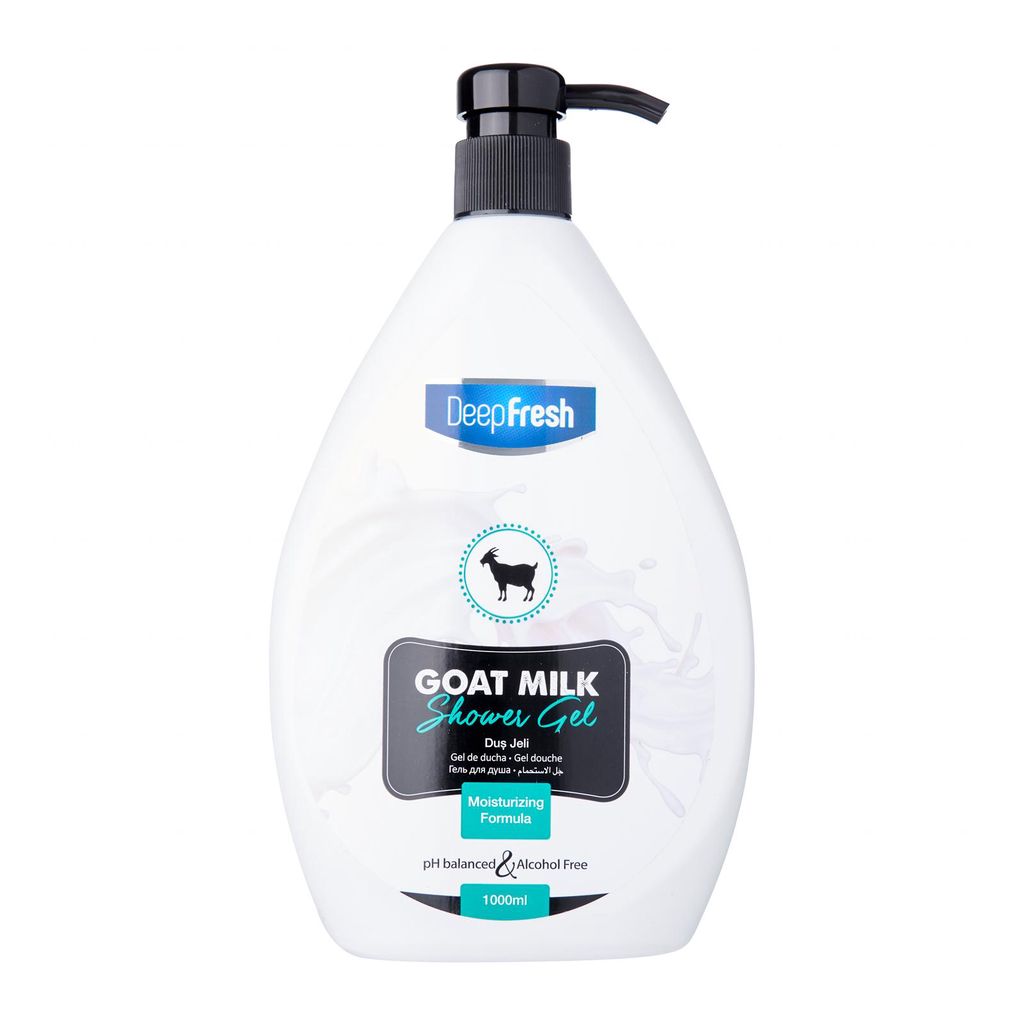 Deep Fresh Shower Gel Goat Milk, 1000ml | Shopee Singapore