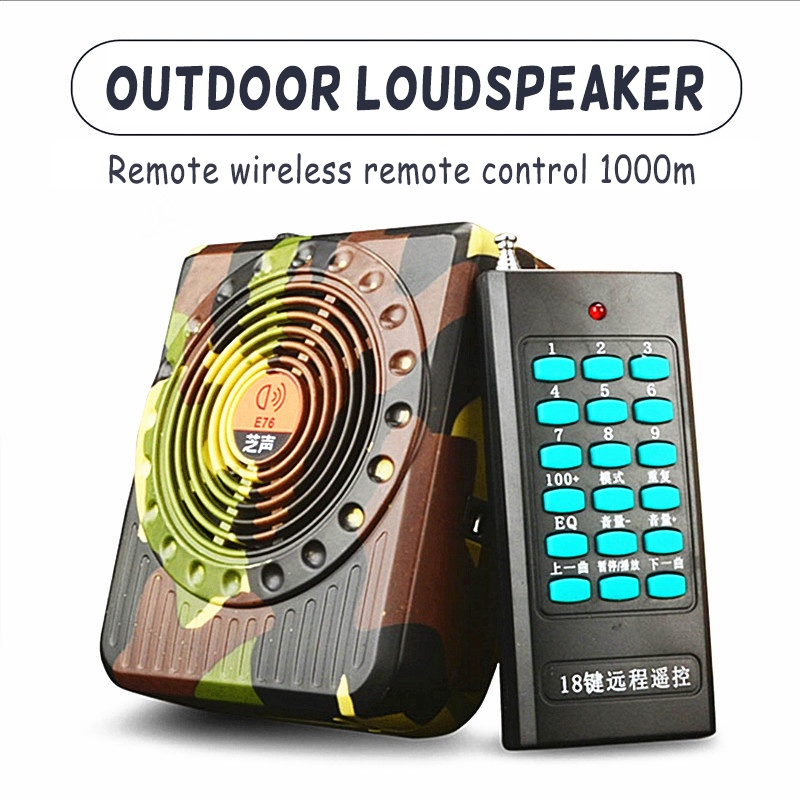 E76 35 Outdoor Speaker Bird Caller Amplifier Sound Decoy Player Remote ...