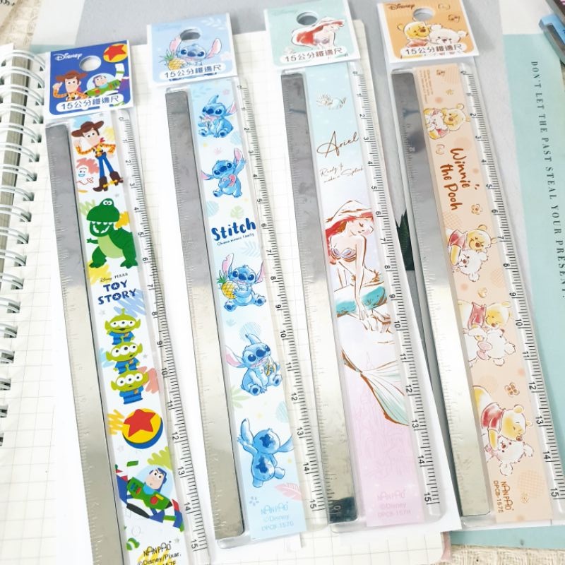 Disney 15cm Iron Edge Ruler The Little Mermaid Pooh 15cm Stitch Toy ...
