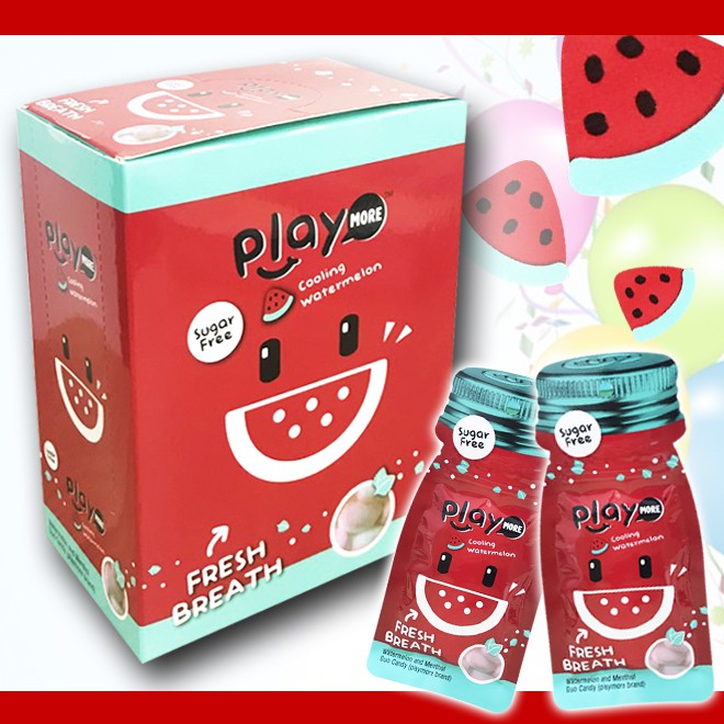 Playmore Cooling Watermelon Candy 12x18g (Official Store) | Shopee ...