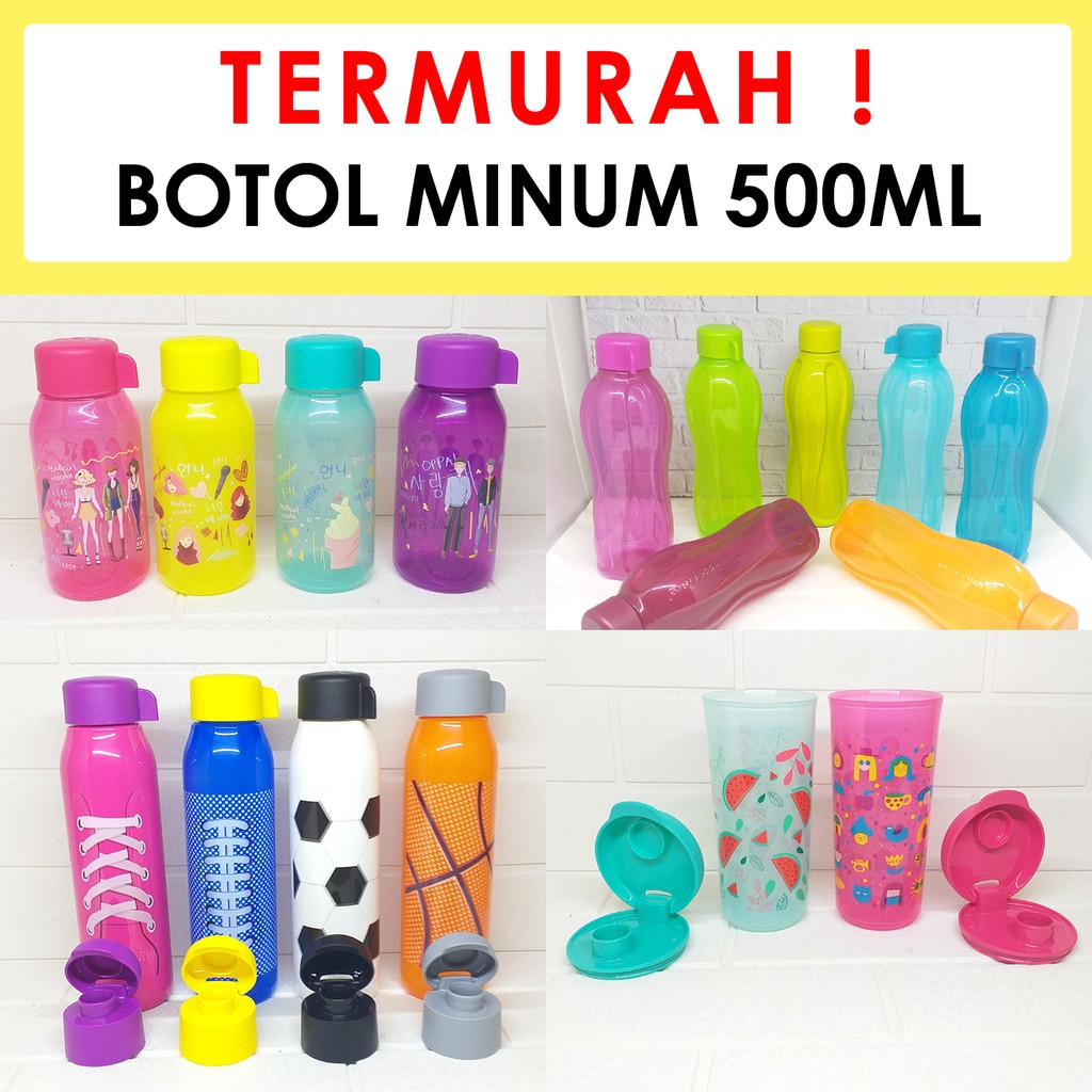 Tupperware Drinking Bottle Size 310ML - 500ML | Shopee Singapore