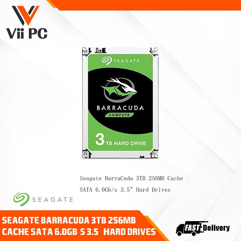 Seagate BarraCuda 3TB 256MB Cache SATA 6.0Gb/s 3.5" Hard Drives ...