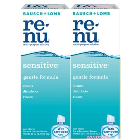 RENU 2 X 355ml BAUSCH & LOMB Renu Sensitive Multi Purpose Solution ...