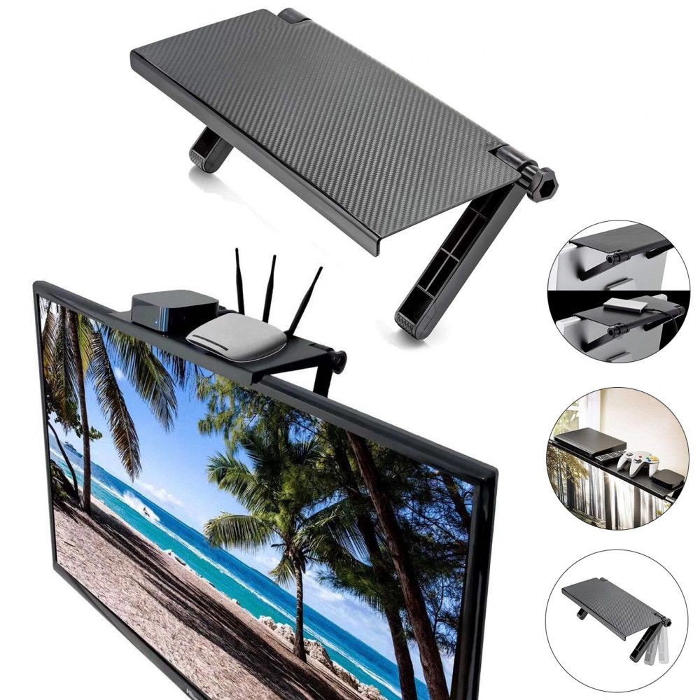 Rak Pemasangan Dinding Penyimpanan Rak Atas Screen Caddy TV Box Top ...