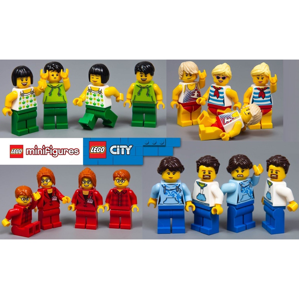 Lego City Town Minifigures Complete Set of Urban Characters and ...