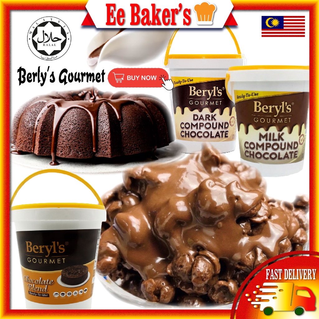 Beryls To Use Milk Chocolate Dark Compound Chocolate Coklat Cair Beryls ...