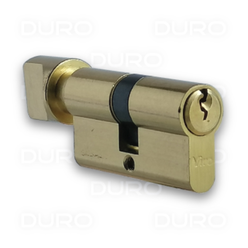 VIRO 941.4 - Euro Profile Single Cylinder with Thumbturn - Brass Body ...